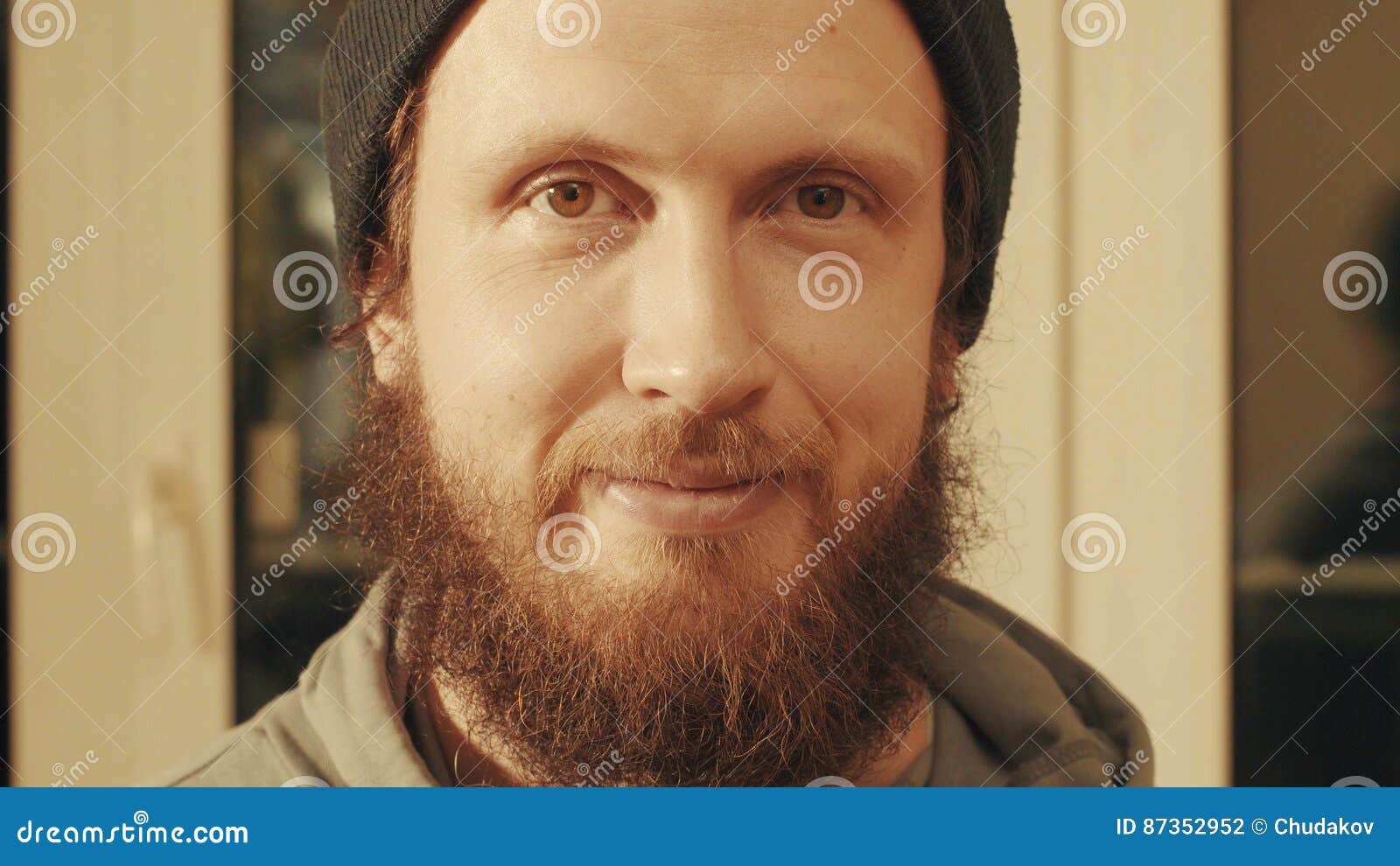 Portrait of the Man Just Looking in Camera. Stock Photo - Image of home ...