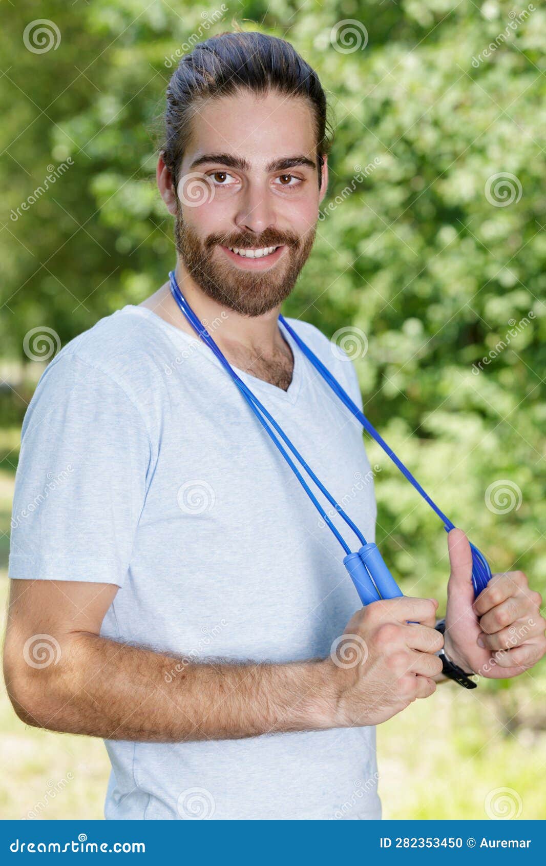 Portrait Man Keeping Fit Outdoors Stock Photo - Image of youngmen ...