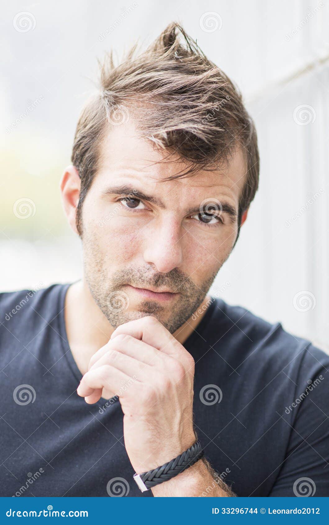 Portrait of Man Looking at the Camara. Stock Photo - Image of people ...