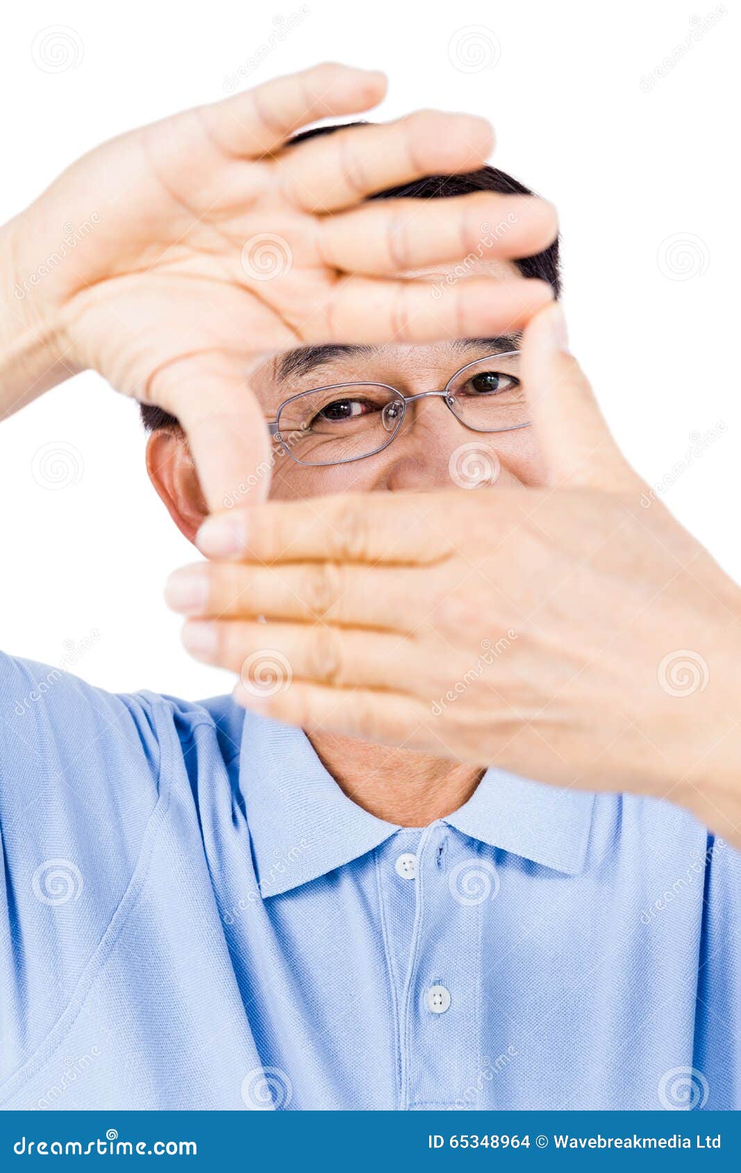 OCD Man Looking At Hands Nails Obsessing About Cleanliness Germs ...