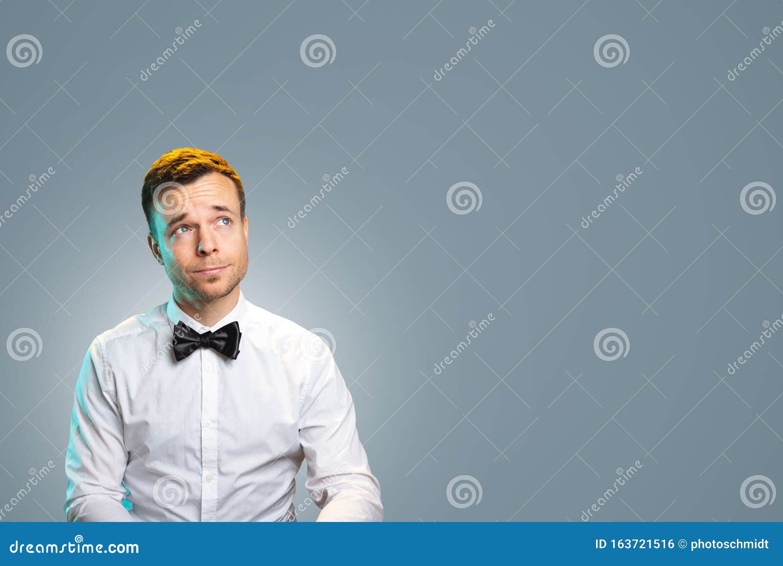 Portrait of a Man Looking To the Side Stock Photo - Image of copy ...