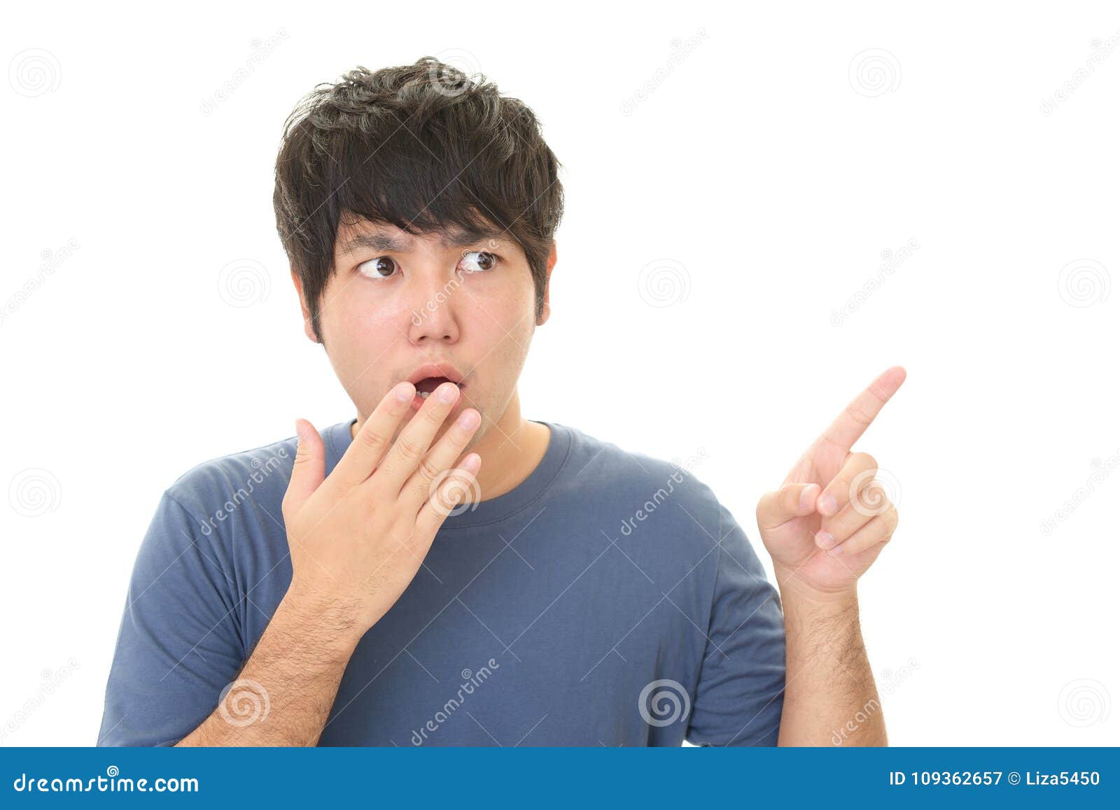 Uneasy Asian man stock image. Image of liveliness, adult - 109362657