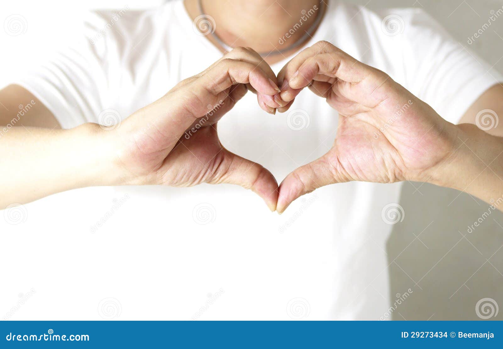 Portrait of Man Making Heart Shape Stock Photo - Image of healthy ...