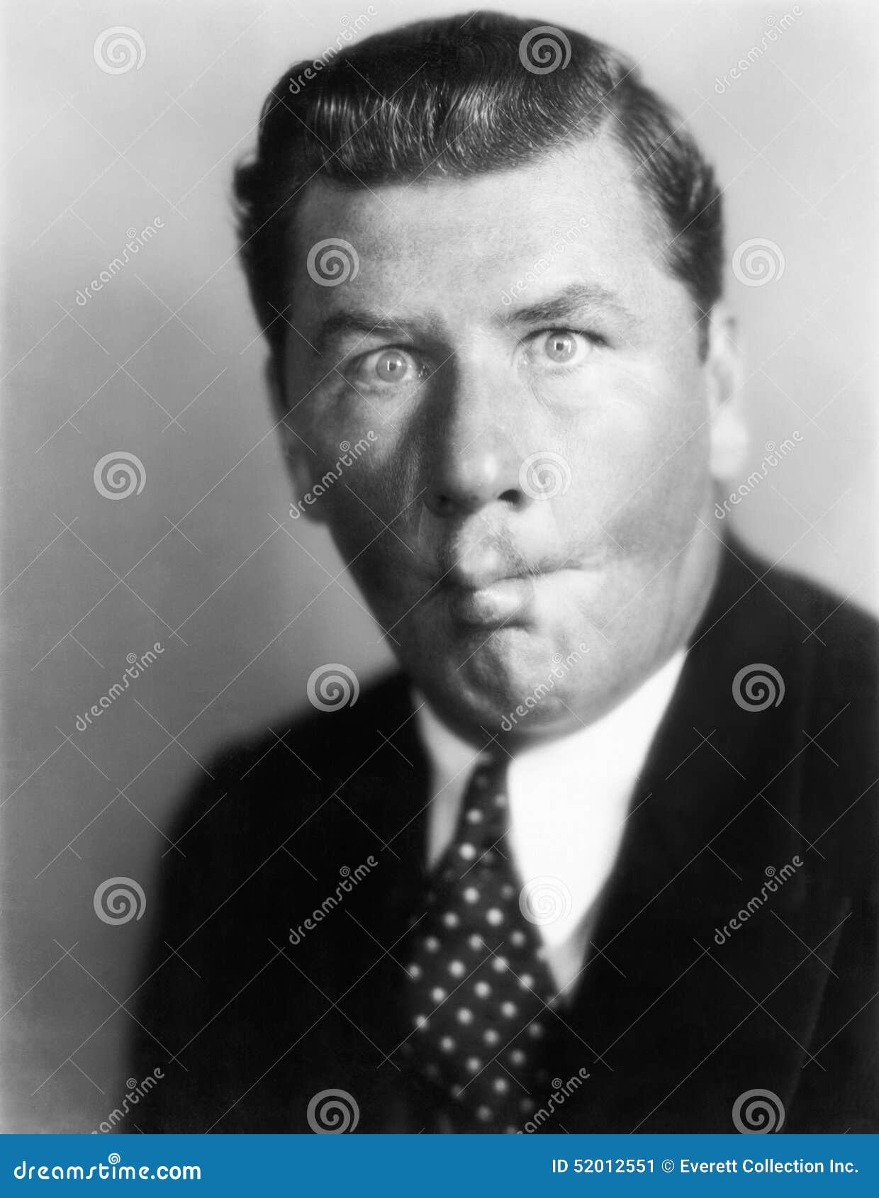 Portrait of Man Making Silly Face Stock Image - Image of aged, bygone ...
