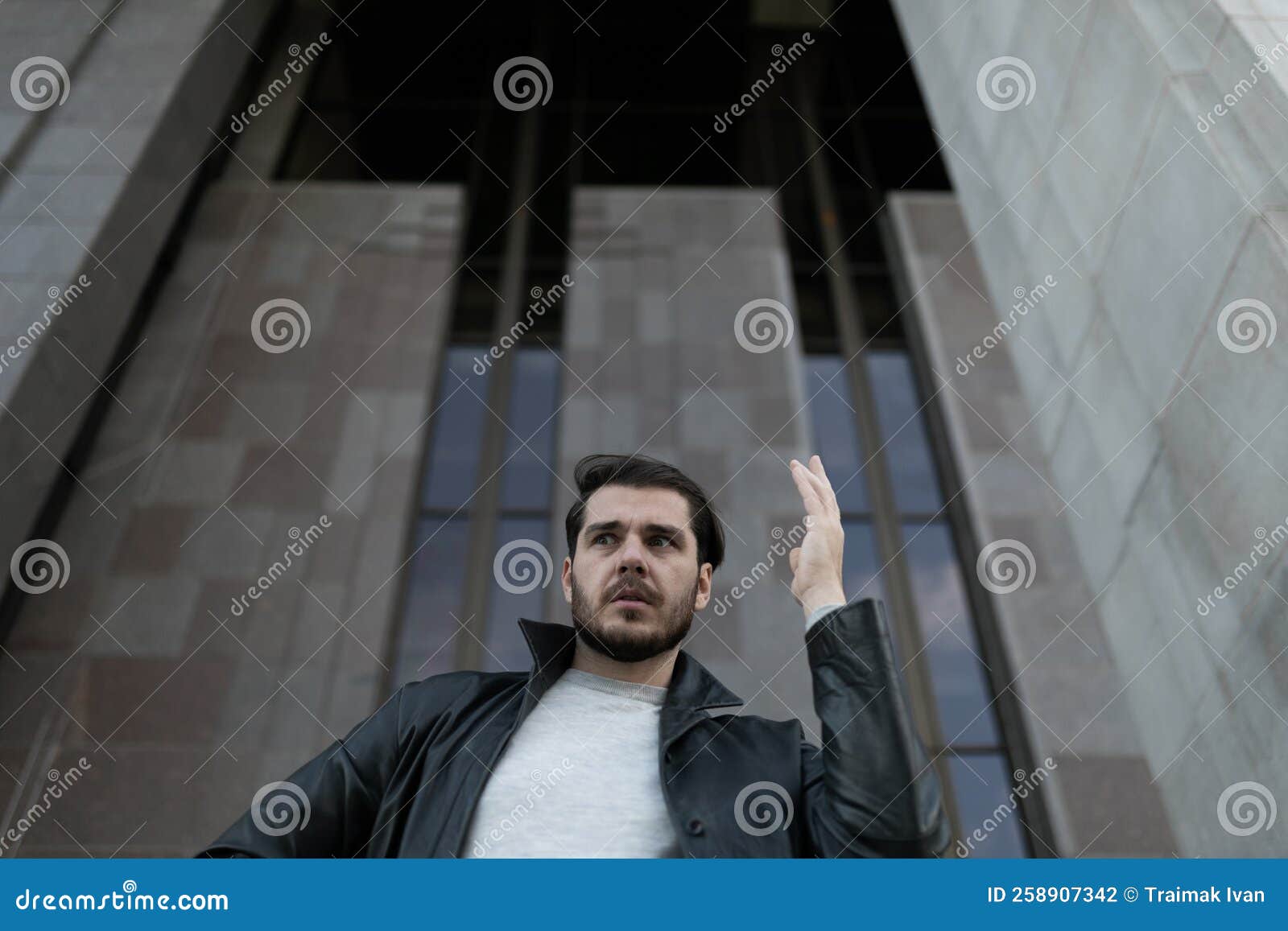 Portrait of a Man in the Moment of Panic Attacks Stock Photo - Image of ...