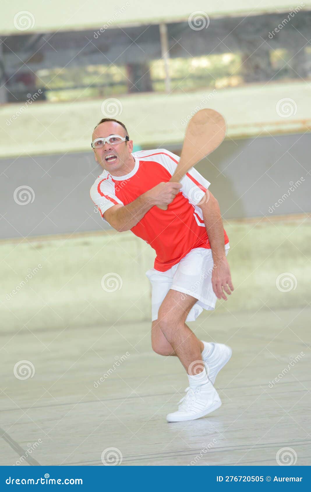 Portrait man playing pala stock image. Image of protestion - 276720505