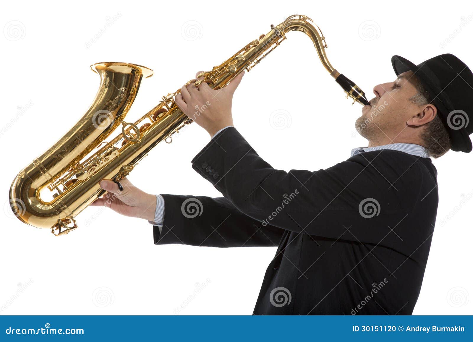 Saxophonist stock photo. Image of performance, musician - 30151120