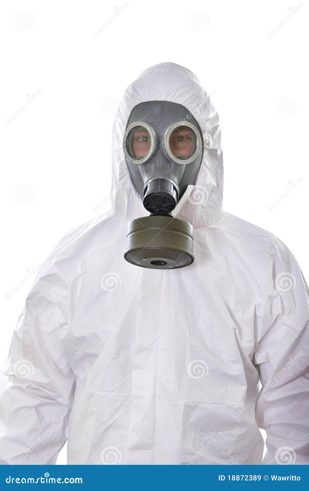 Portrait of a Man in Protective Wear Isolated Stock Image - Image of ...