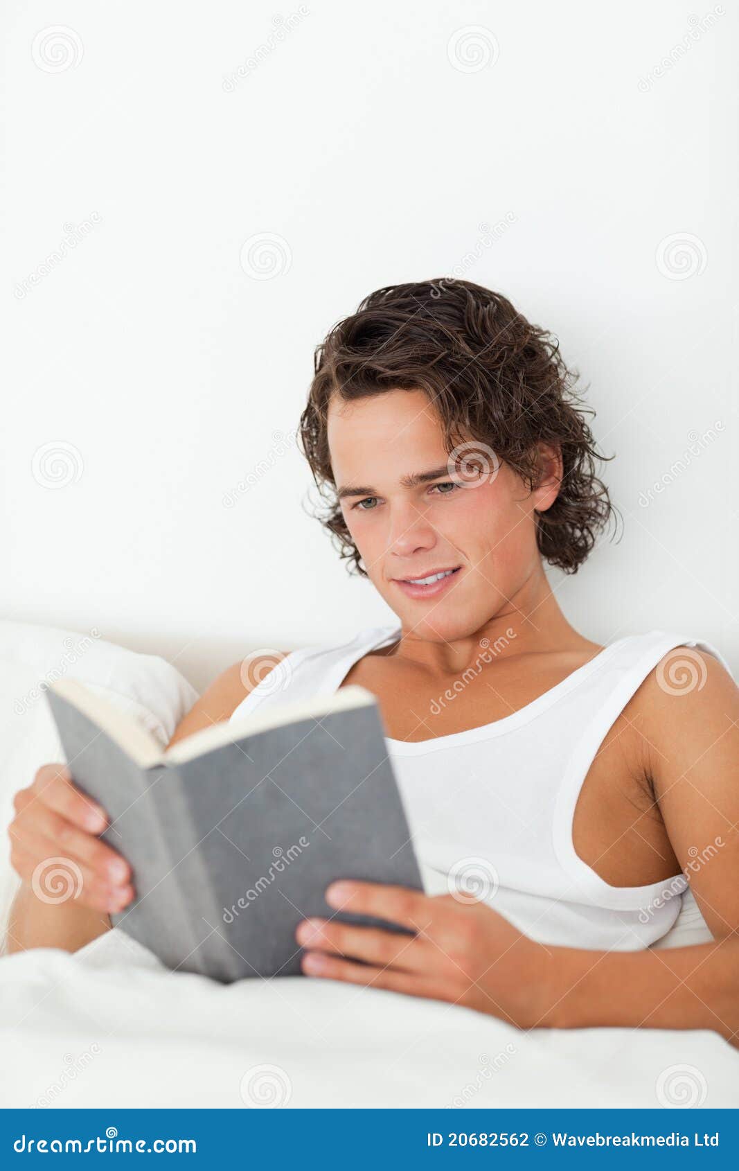 Portrait of a Man Reading a Book Stock Photo - Image of book, enjoyment ...