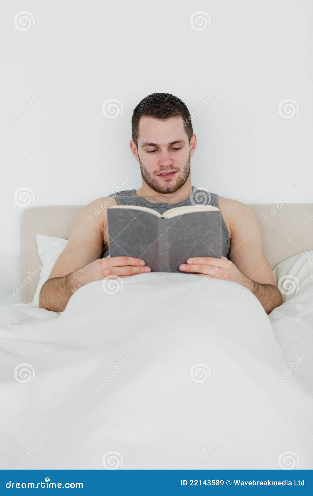 Portrait of a Man Reading a Novel Stock Image - Image of enjoyment ...