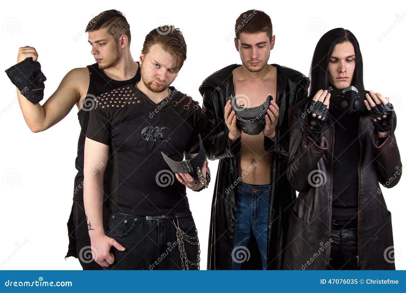 Portrait of the Man S Metal Band Stock Image - Image of concepts ...