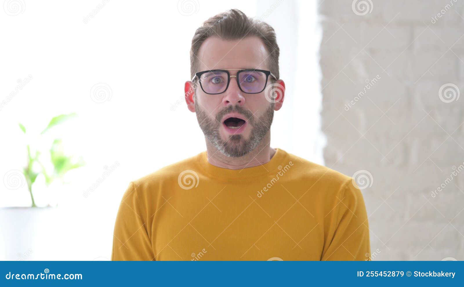 Portrait of Man Shocked by Results Stock Image - Image of sadness ...