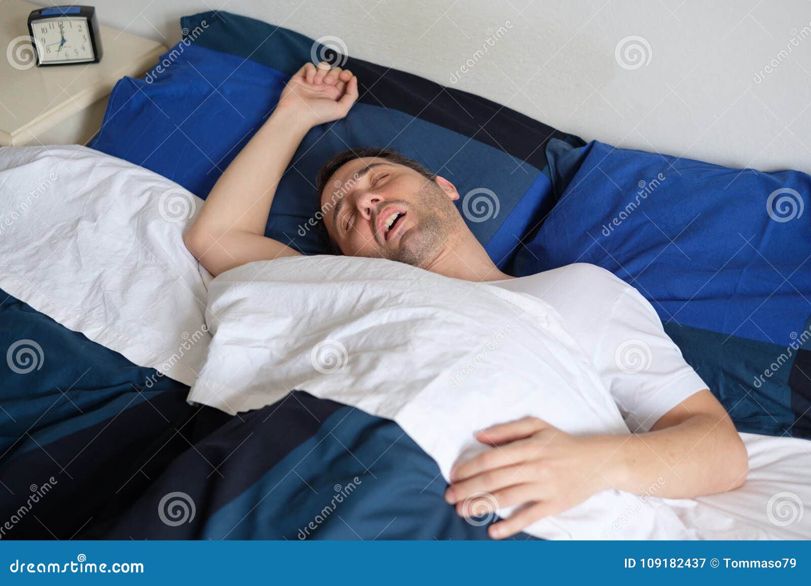 One Man Suffering of Sleep Apnea and Snoring Stock Image - Image of ... One Man Suffering of Sleep Apnea and Snoring Stock Image - Image of ...