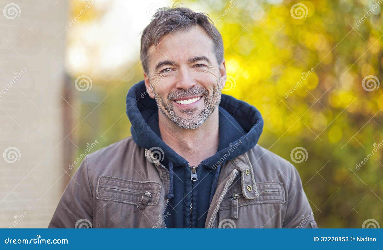 Portrait of a Man Smiling at the Camera Stock Image - Image of ...