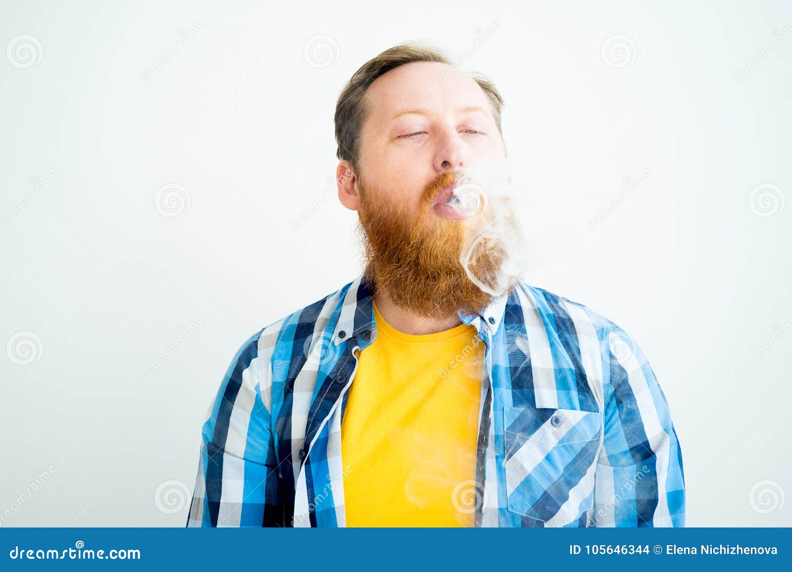 Man smoking a vape stock photo. Image of smoke, hold - 105646344