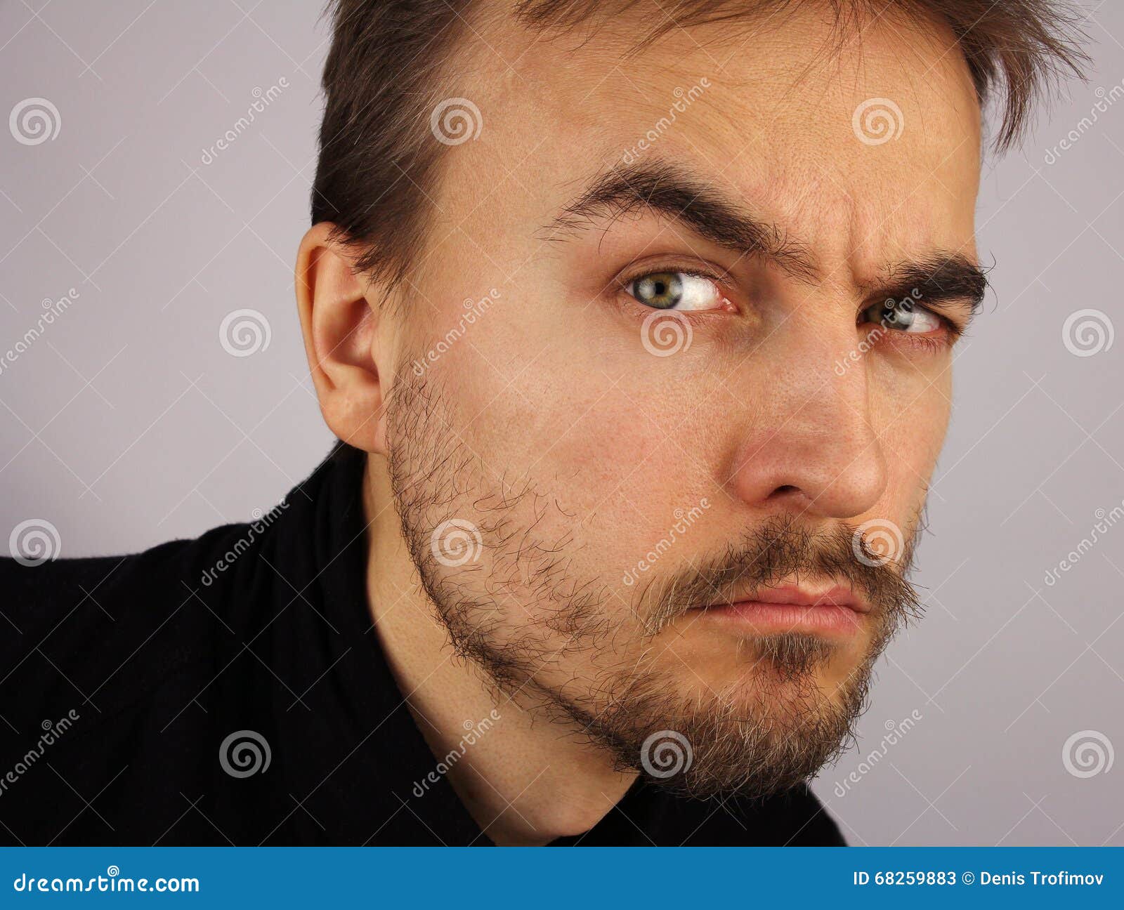 Portrait of a Man, Suspicious Look, Closeup Stock Image - Image of face ... Portrait of a Man, Suspicious Look, Closeup Stock Image - Image of face ...