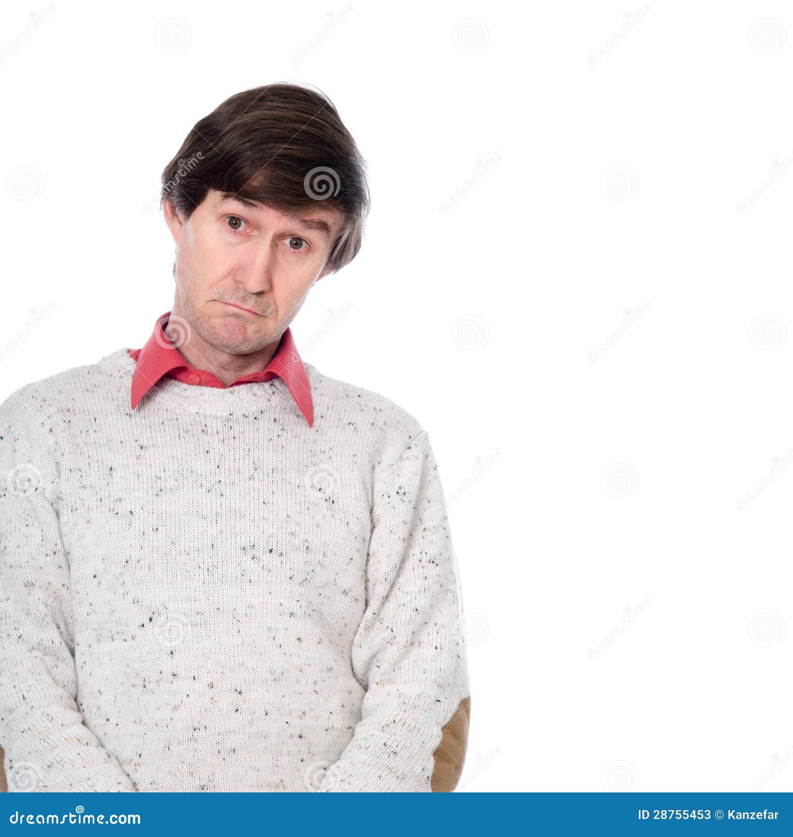 Portrait Of A Stupid Man With Too Small Sunglasses Royalty-Free Stock ...