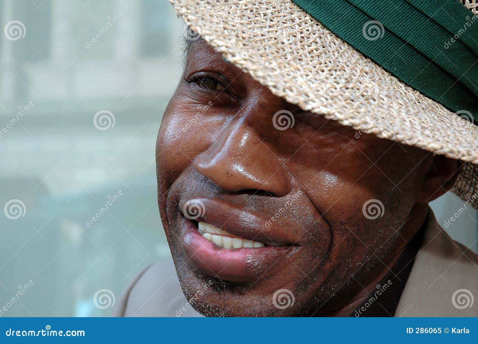 Portrait of a Man Wearing a Straw Hat Stock Image - Image of person ...