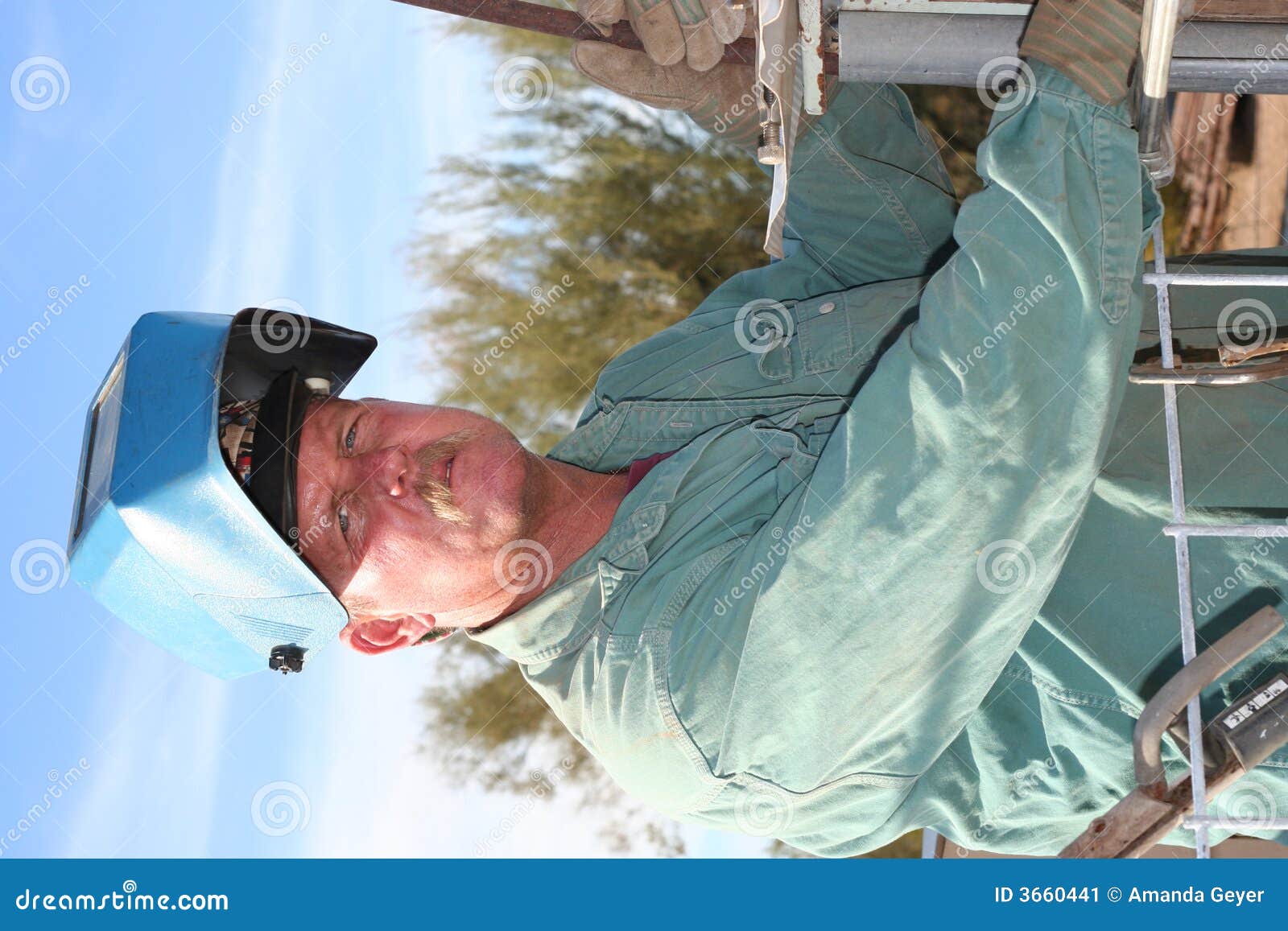 Portrait of a man welder stock image. Image of tradesman - 3660441