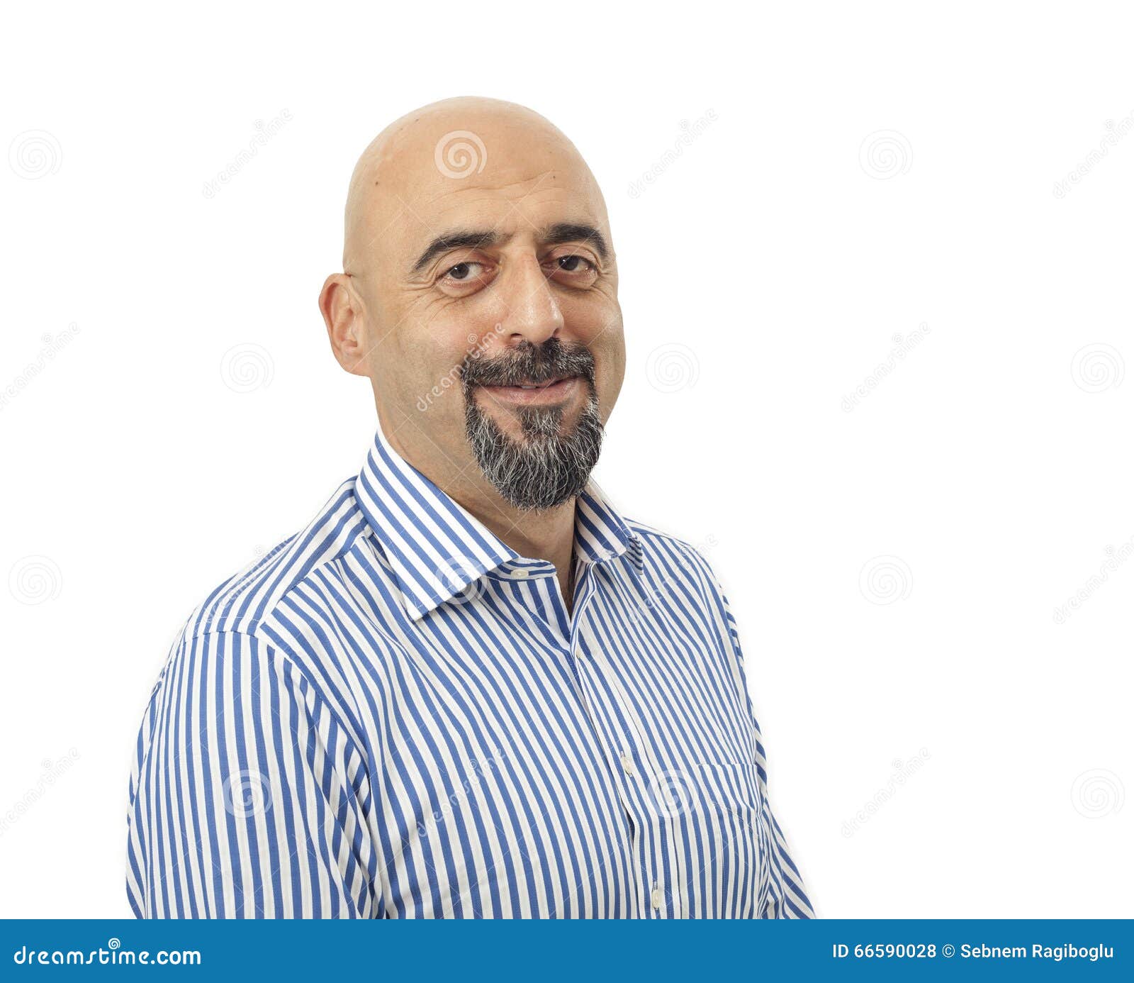 Portrait of Man on White Background Stock Photo - Image of person ...