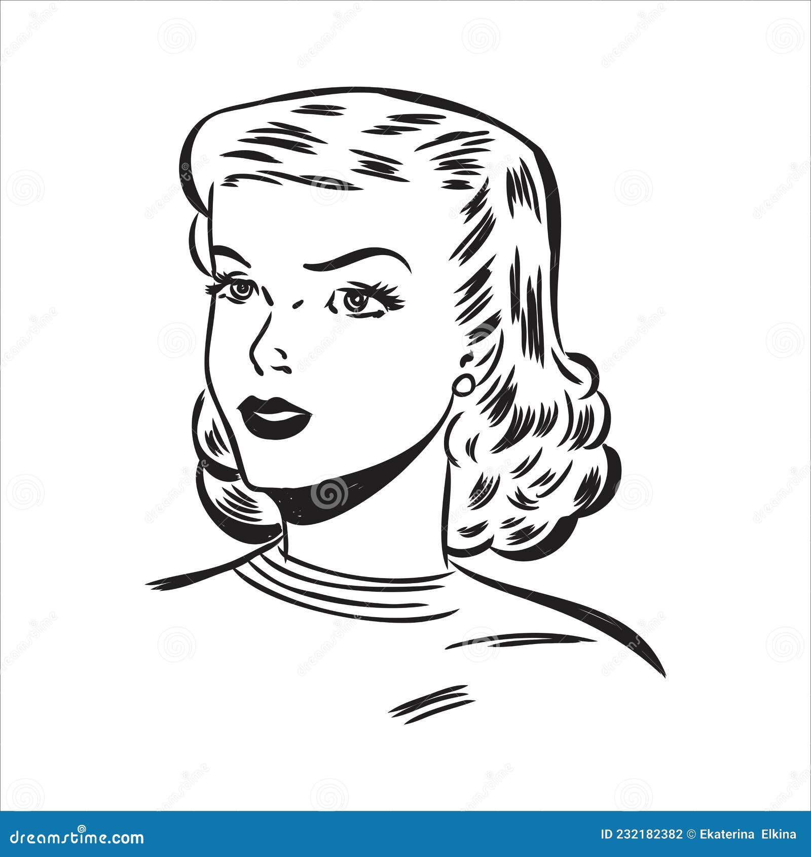 Portrait Man Winking at Camera. Easy Editable Layered Vector ...