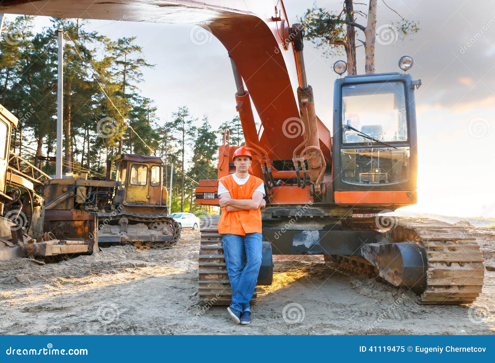 Portrait of man working stock image. Image of heavy, machinery - 41119475
