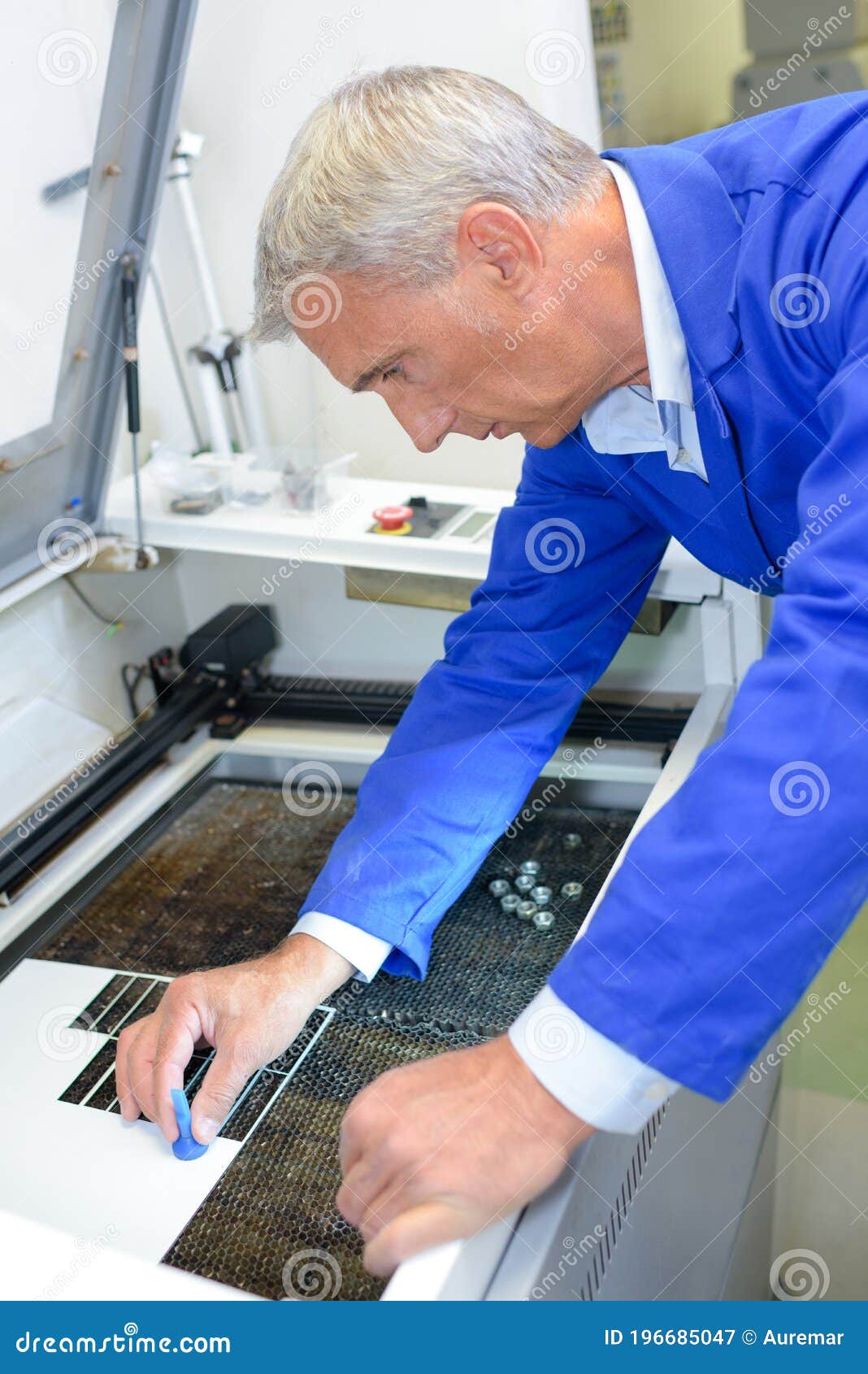 Portrait Man Working with Machines Stock Image - Image of iron ...