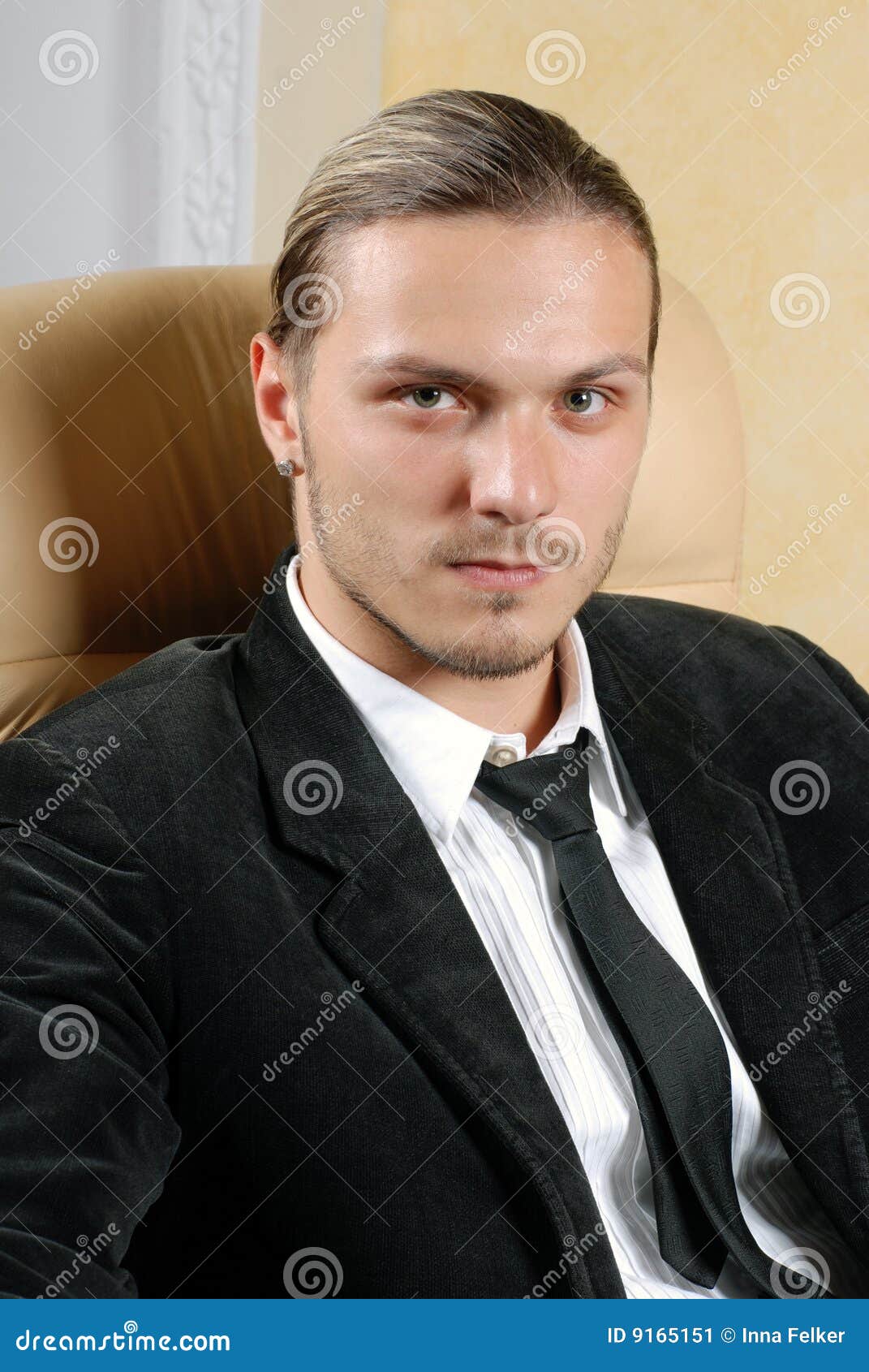 Portrait of manager stock image. Image of color, collar - 9165151