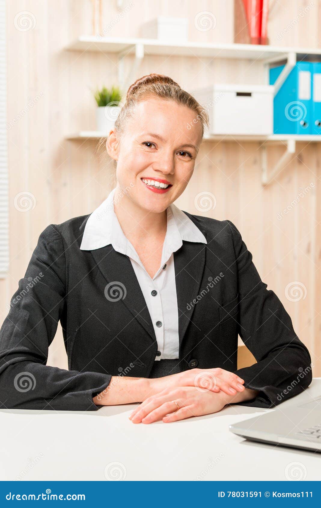 Portrait of Manager the Accounting Stock Image - Image of computer ...