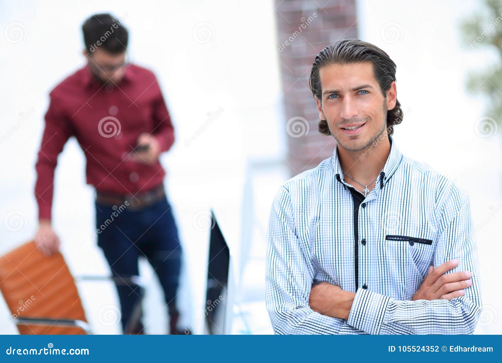 Portrait of Manager in the Office. Stock Photo - Image of communication ...