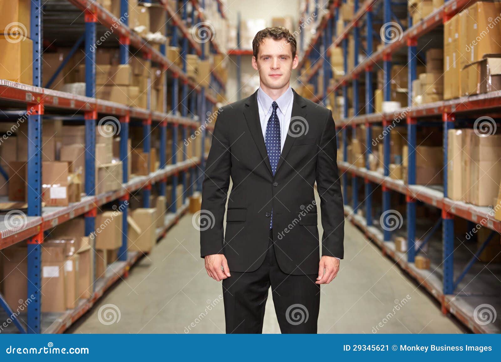 Portrait of Manager in Warehouse Stock Image - Image of manager ...