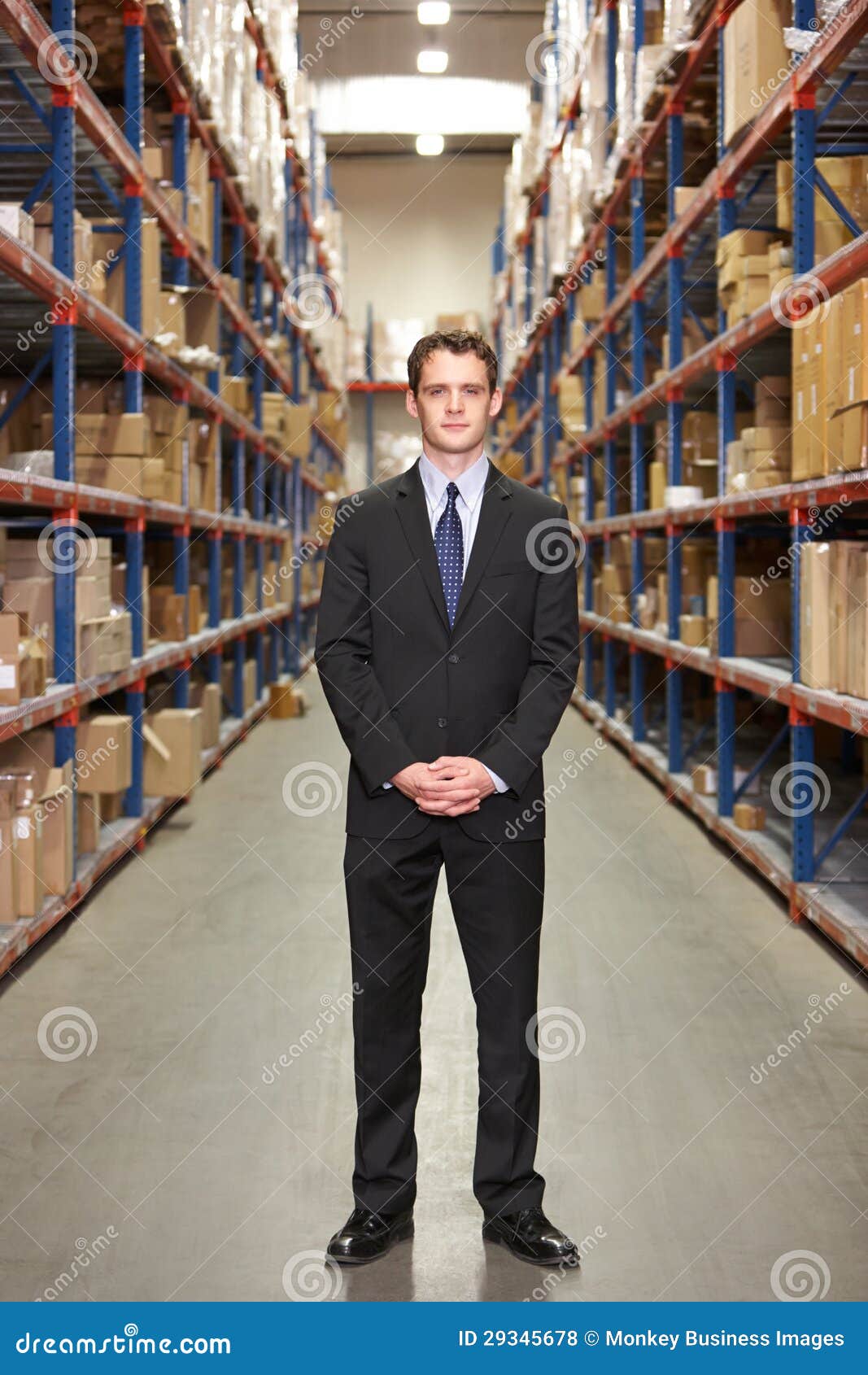 Portrait of Manager in Warehouse Stock Photo - Image of owner, looking ...