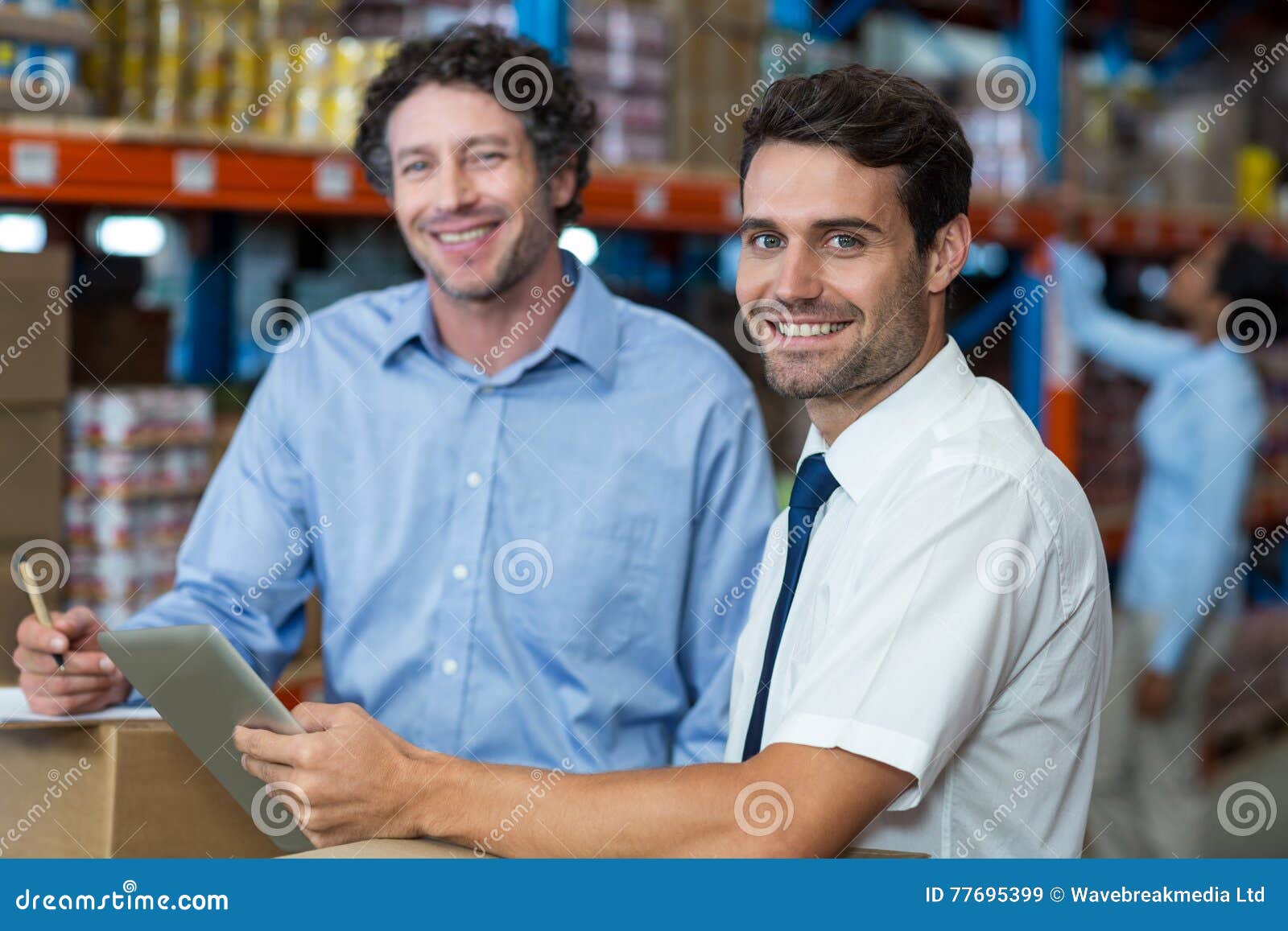 Portrait of Managers are Smiling and Posing during Work Stock Image ...