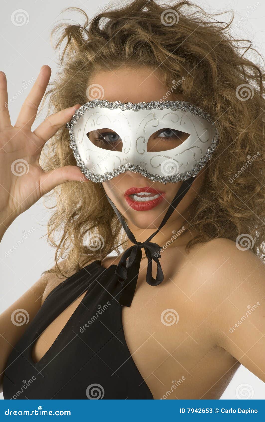 Portrait with mask stock image. Image of gray, dream, lifestyle - 7942653