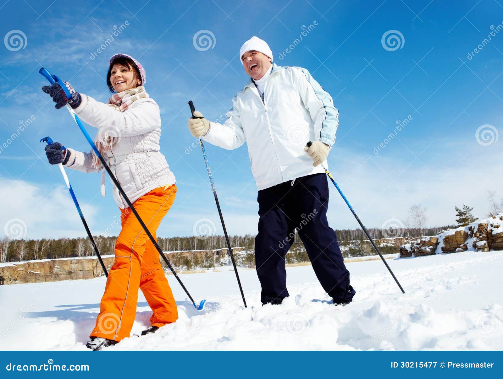 Skiing people stock image. Image of moving, blue, pair - 30215477