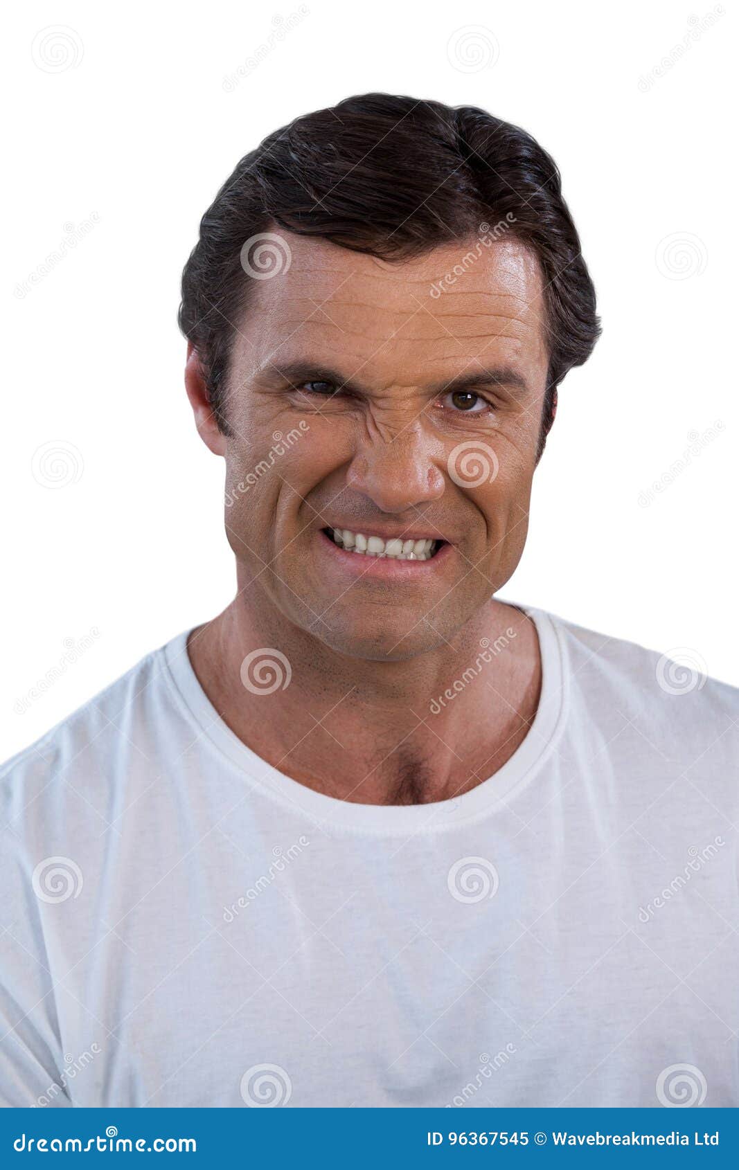 Man Clenching Teeth While Using Balance Weight Scale Royalty-Free Stock ... Man Clenching Teeth While Using Balance Weight Scale Royalty-Free Stock ...