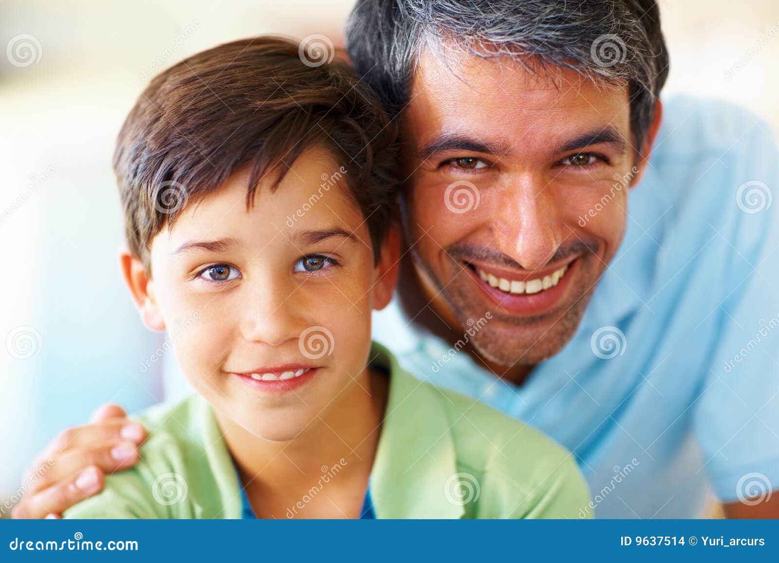 Portrait of a Mature Man with His Son Stock Photo - Image of father ...