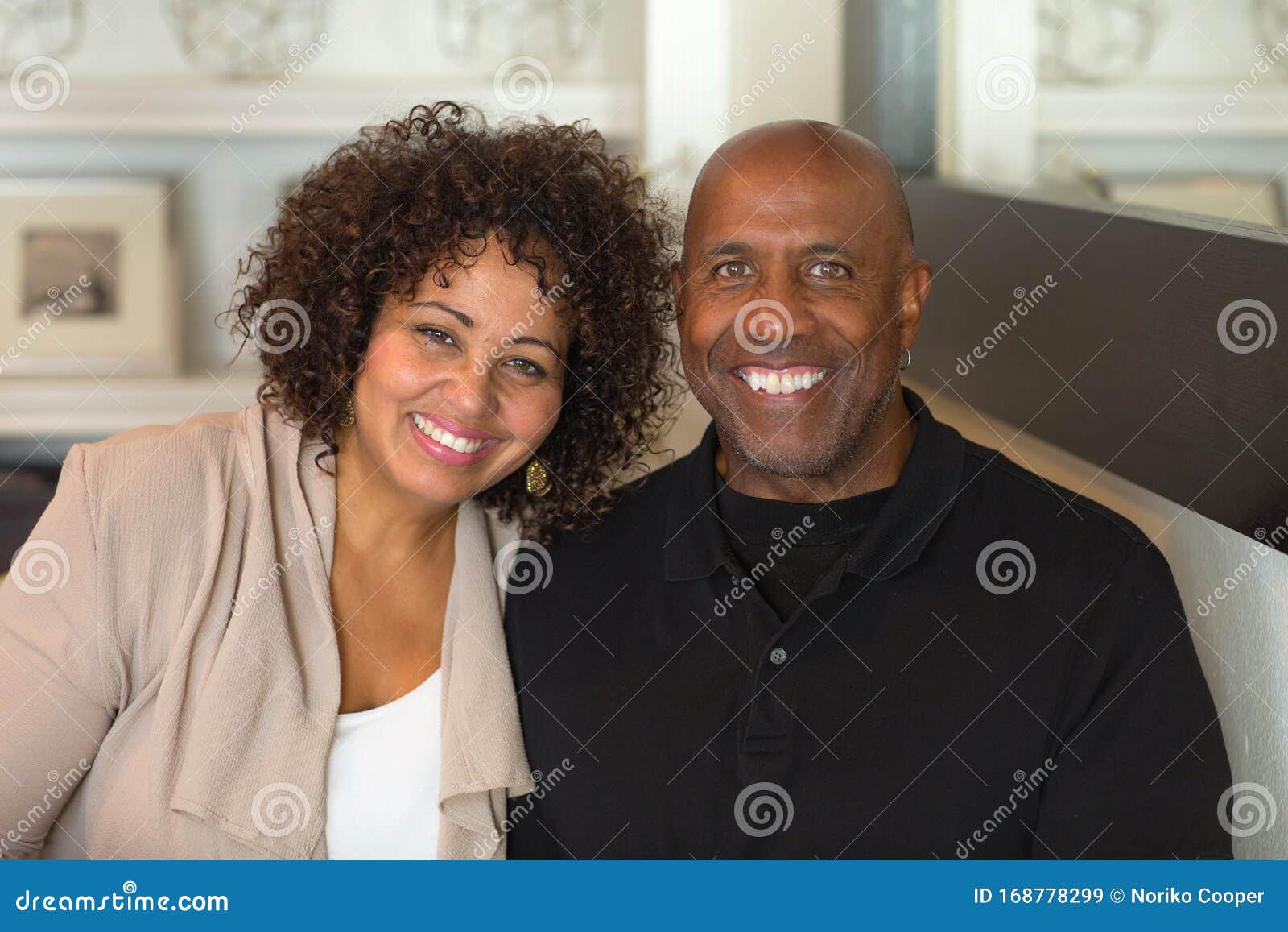 Portrait Of A Mature Mixed Race Couple Smiling Stock Image Image Of