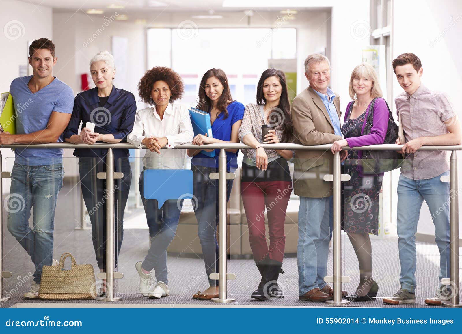 Portrait of Mature Students on Further Education Course Stock Photo ...