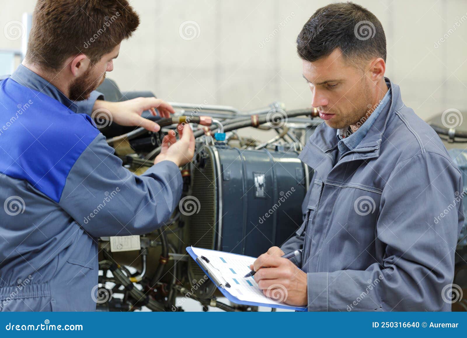 Portrait Mechanical Engineering Apprentice Stock Photo - Image of ...