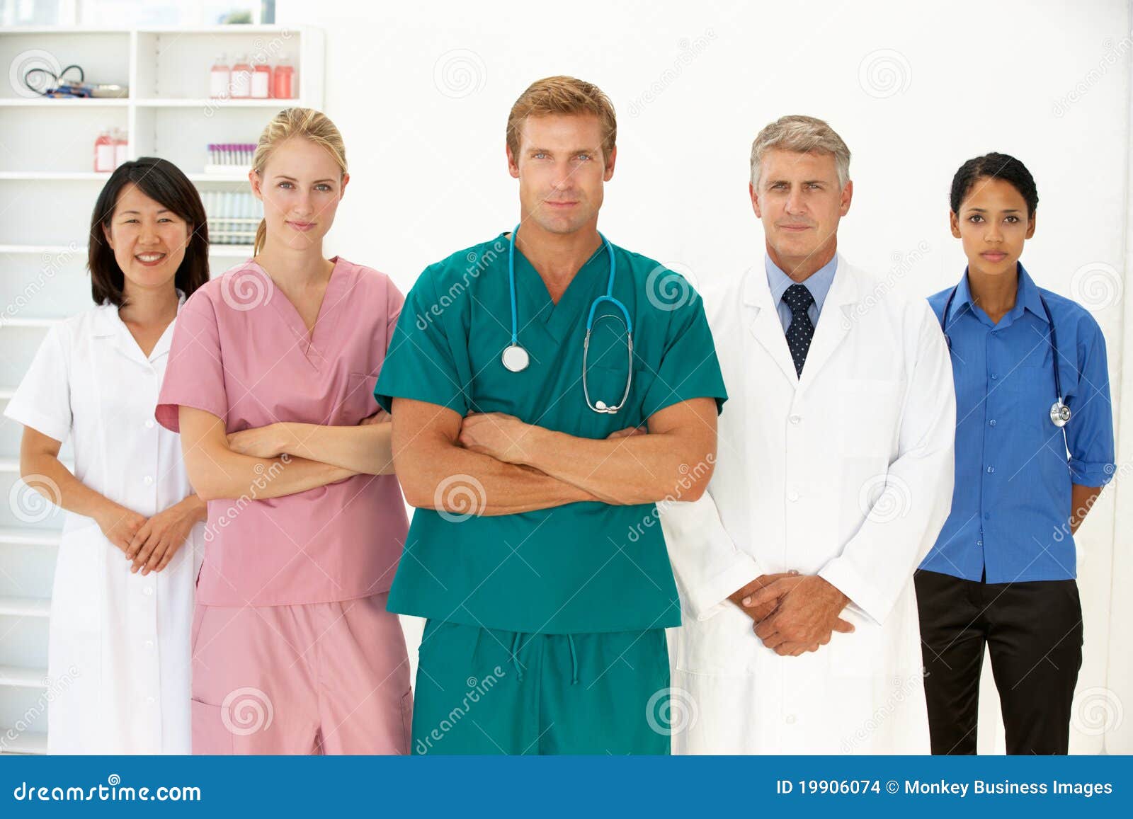 Portrait of Medical Professionals Stock Photo - Image of indoors ...
