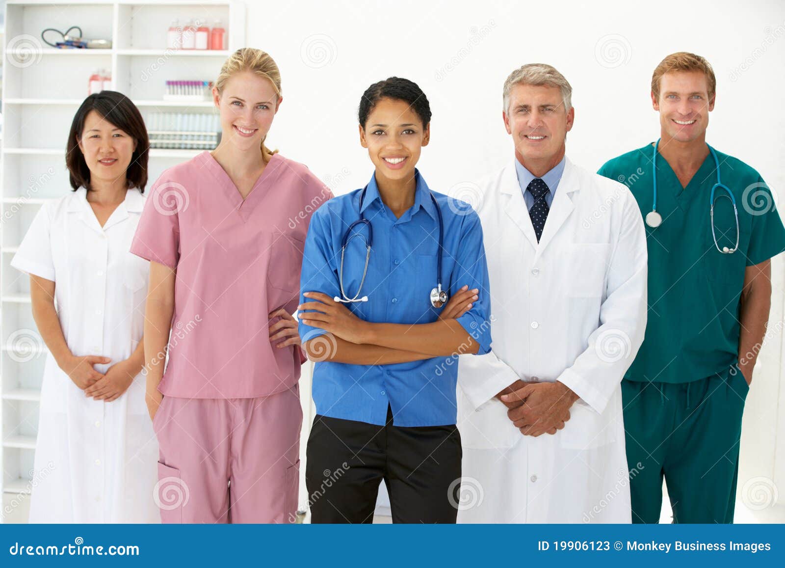 Portrait of Medical Professionals Stock Image - Image of standing ...