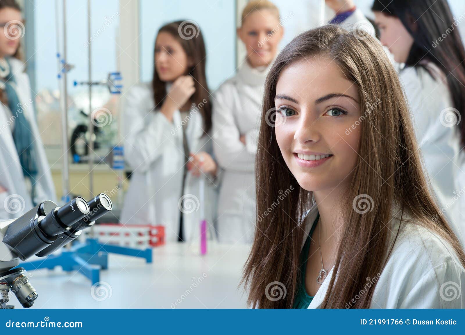 Portrait of Medical Students Stock Photo - Image of biology, smirking ...
