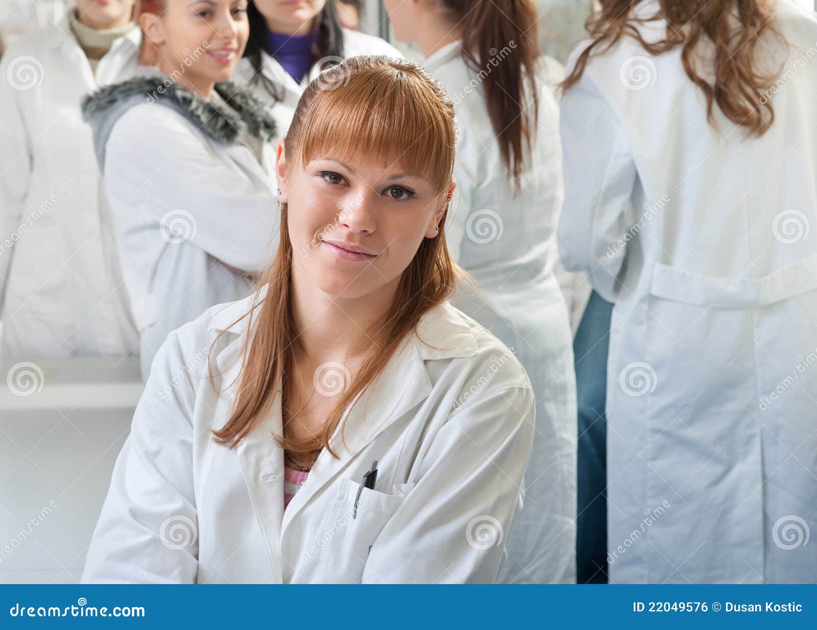 Portrait of Medical Students Stock Photo - Image of female, teenager ...