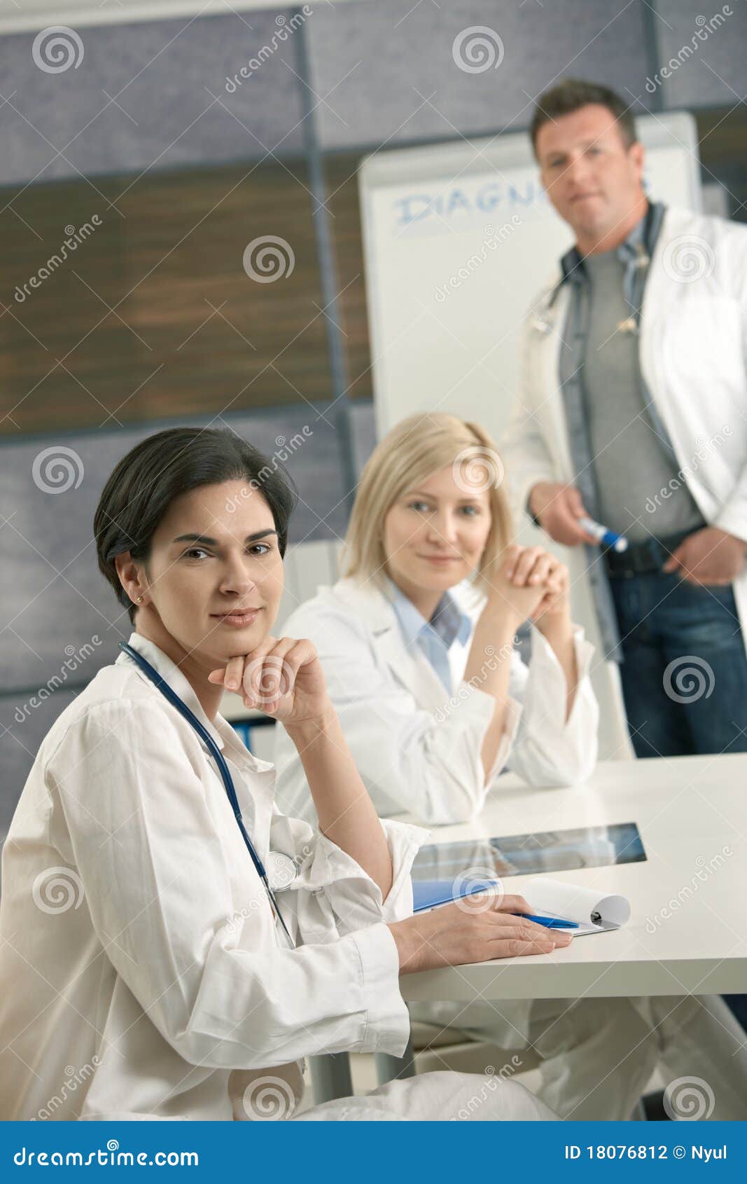 Portrait of Medical Team Consulting Stock Photo - Image of doctor ...