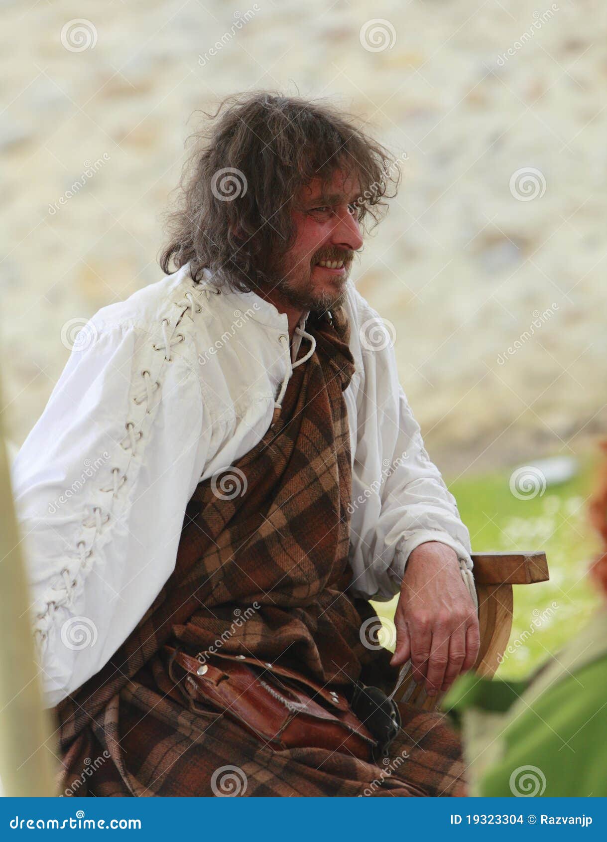 Portrait of a Medieval Scotsman Editorial Stock Image - Image of ...