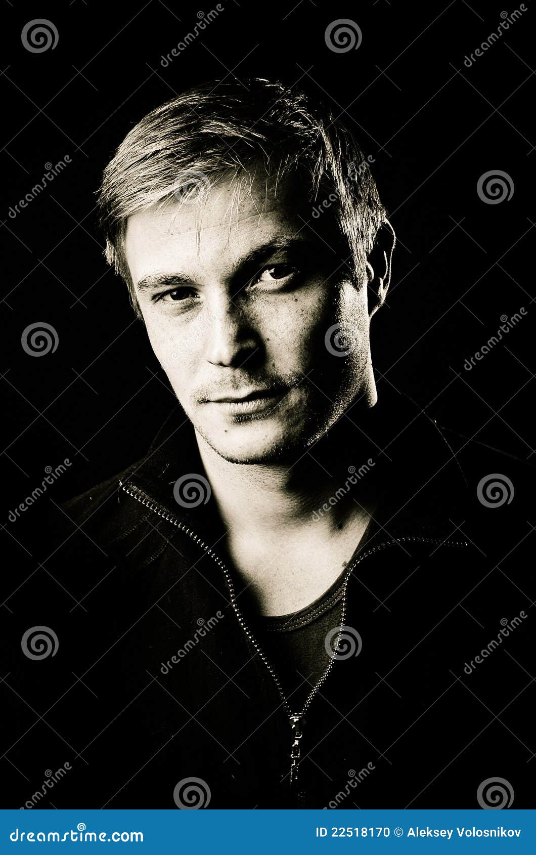 Portrait of men stock photo. Image of studio, monochrome - 22518170