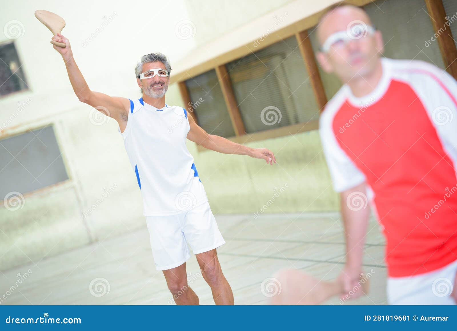 Portrait men playing pala stock image. Image of pala - 281819681