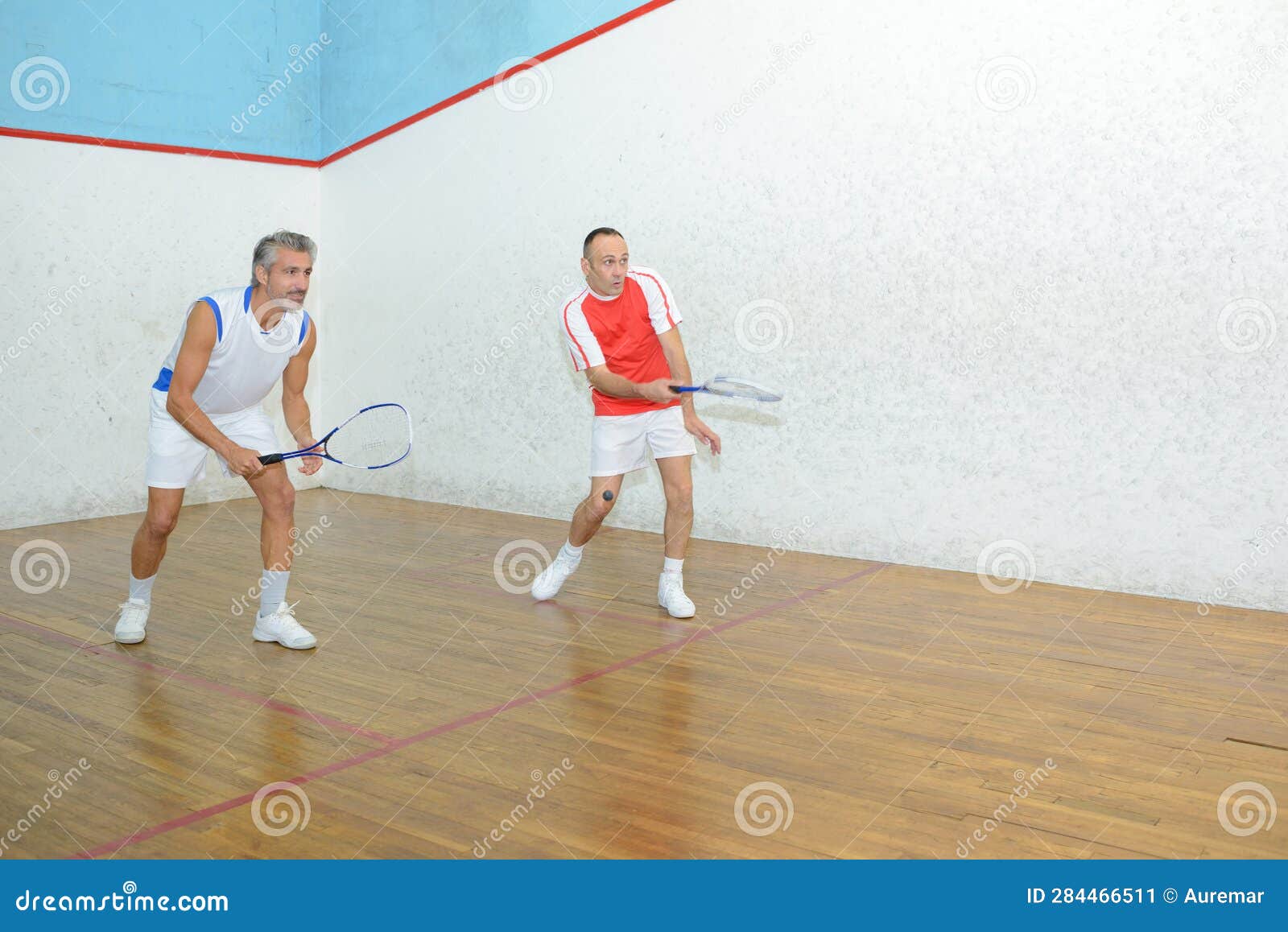 Portrait Men Playing Squash Stock Image - Image of competition, stamina ...