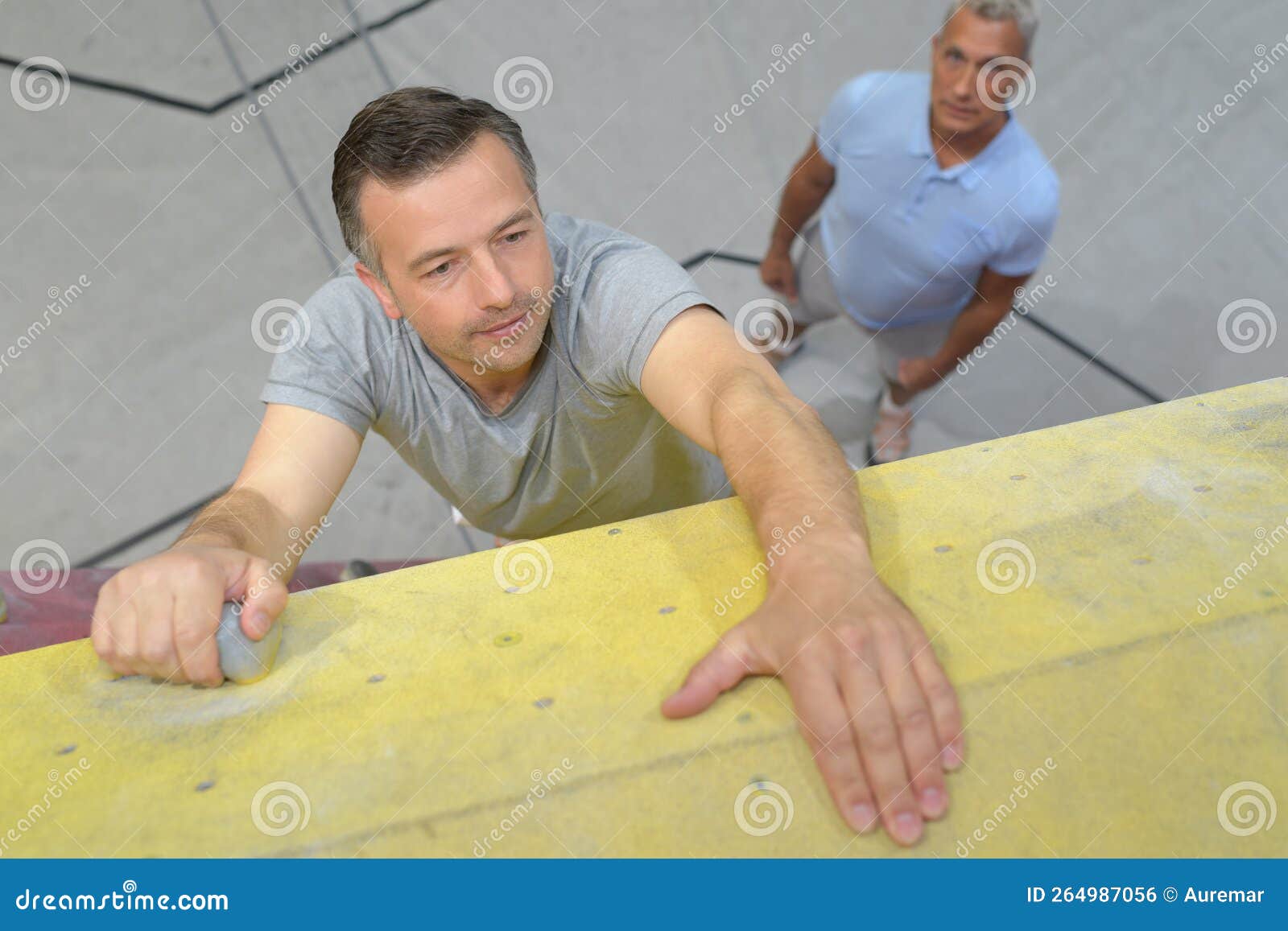 Portrait man rock climbing stock photo. Image of training - 264987056